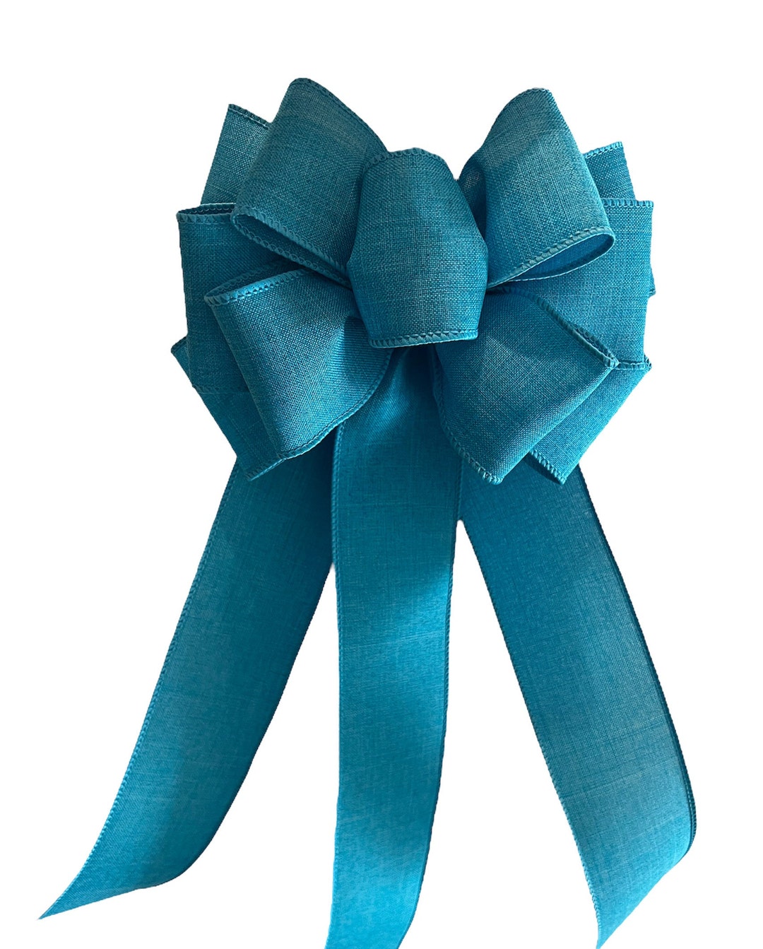 Turquoise Wire Edge Bow - Etsy