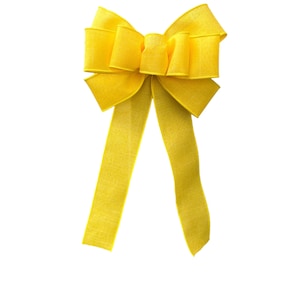 Sun Yellow Wreath Bow - Etsy