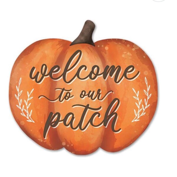 Fall Wreath Welcome to Our Patch - Etsy