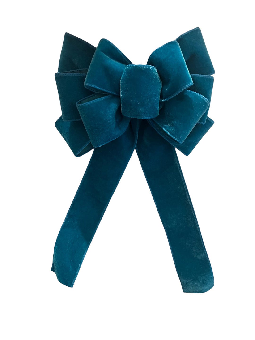 Teal Blue Velvet Bow for Wreath, Front Door Decoration, Swag, Christmas ...
