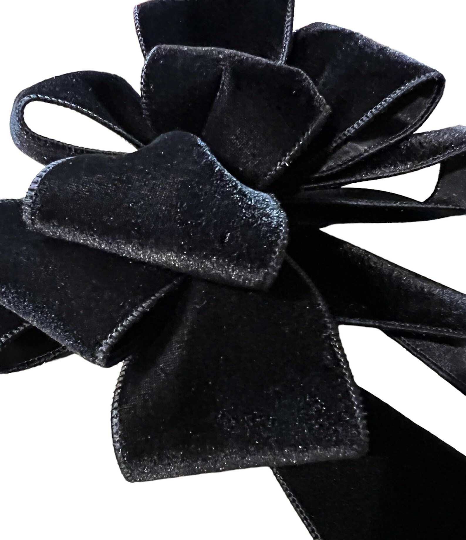 Elegant Black Velvet Bow for Wreath, Floral Arrangement, Tree Topper ...