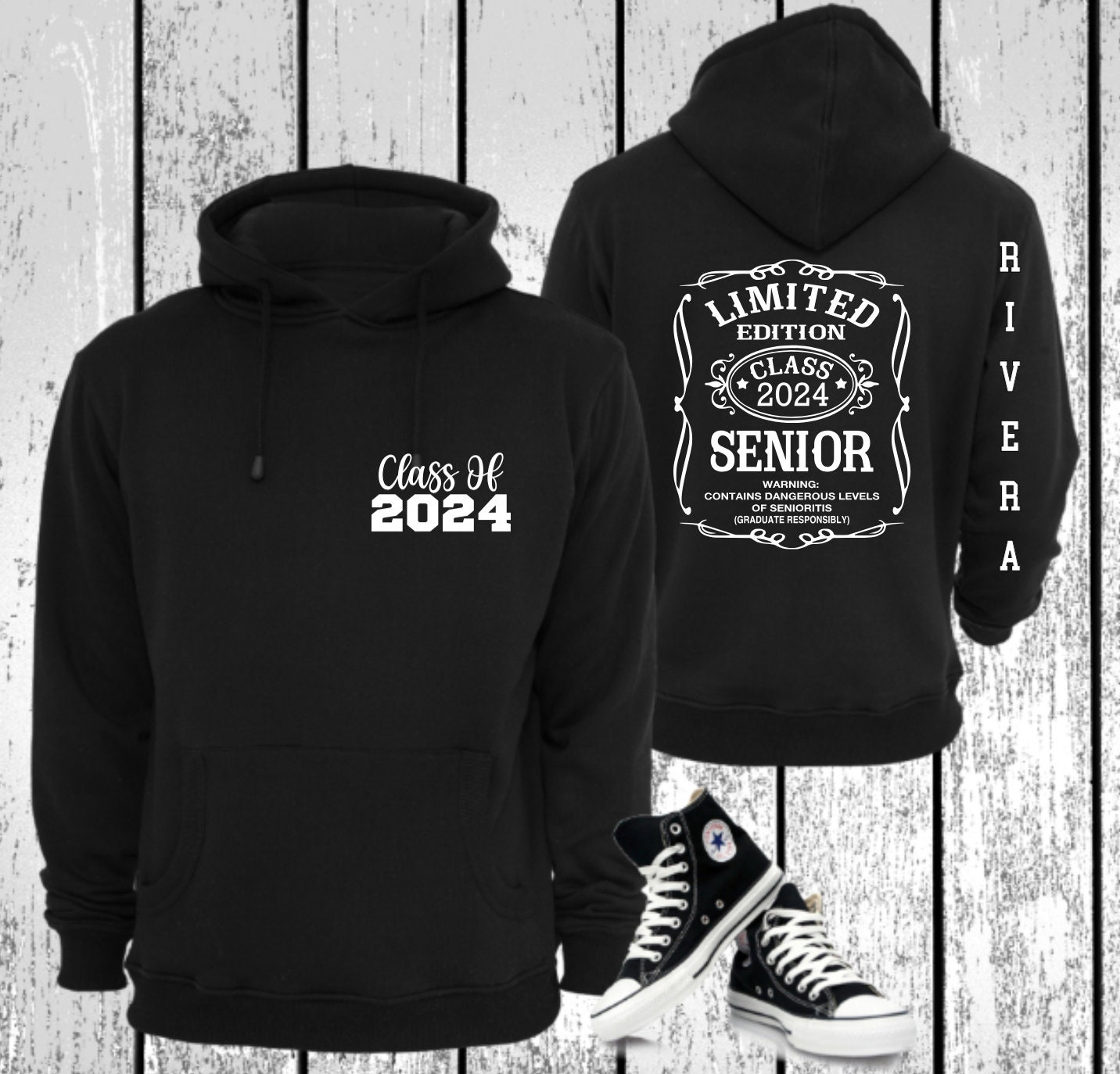 Limited Edition Class of 2024 Senior Personalized Hoodie, Graduation ...
