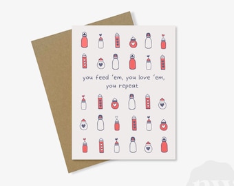 Nugs and Kisses Greeting Card Cute, Chicken Nuggets Matte Card A2 ...