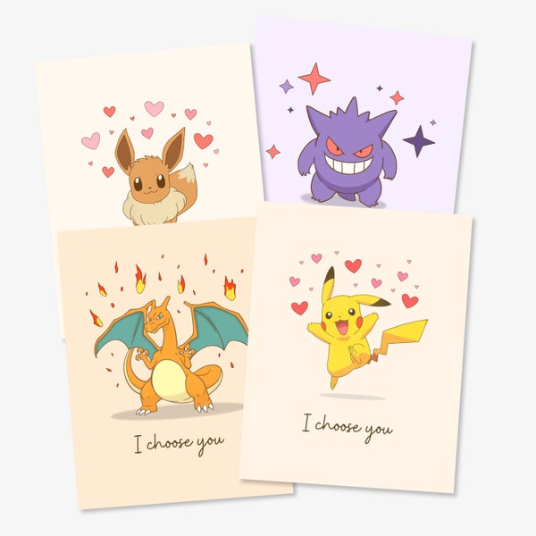 Pikachu. I Choose You Card - Etsy