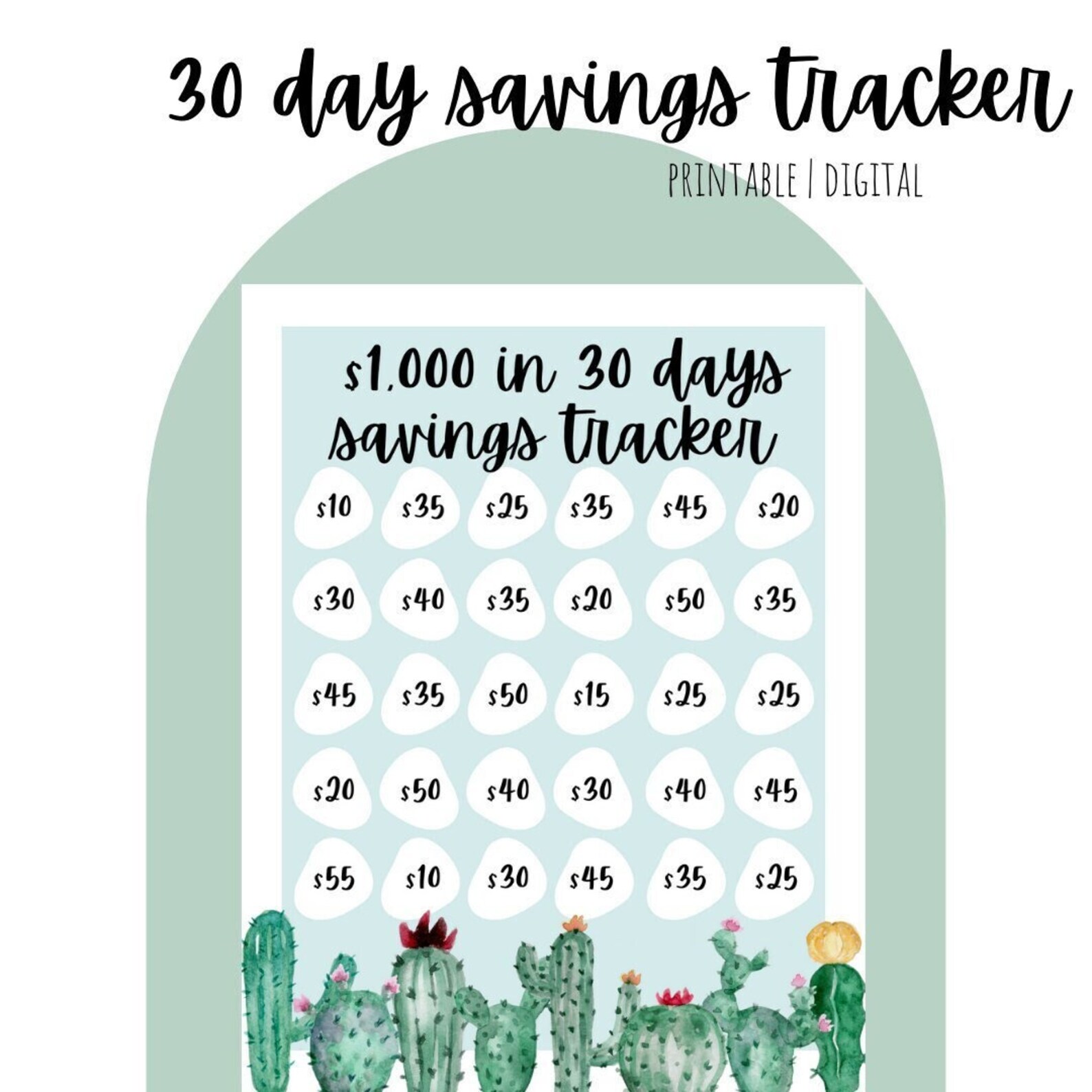 Printable Editable Budget Tracker Savings Tracker Digital - Etsy UK