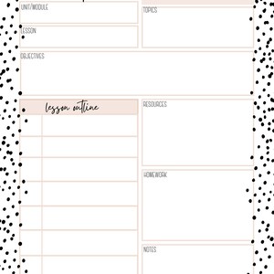 Daily Lesson Planner Editable Printable Lesson Plan Digital Lesson Plan ...