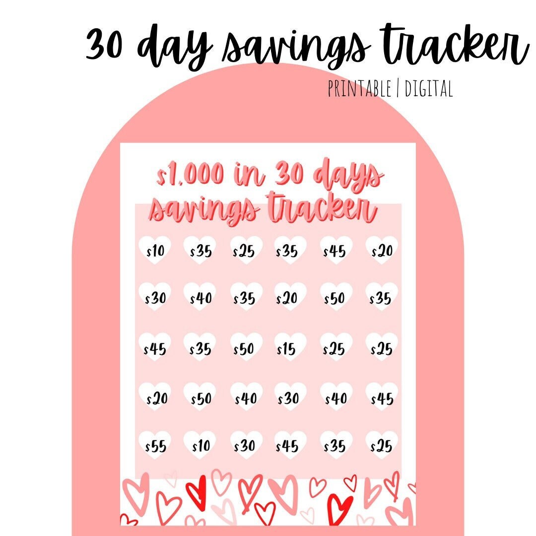 Printable Budget Tracker Printable Savings Tracker Digital - Etsy Canada