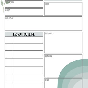 Daily Lesson Planner, Editable Printable Lesson Plan, Digital Lesson ...