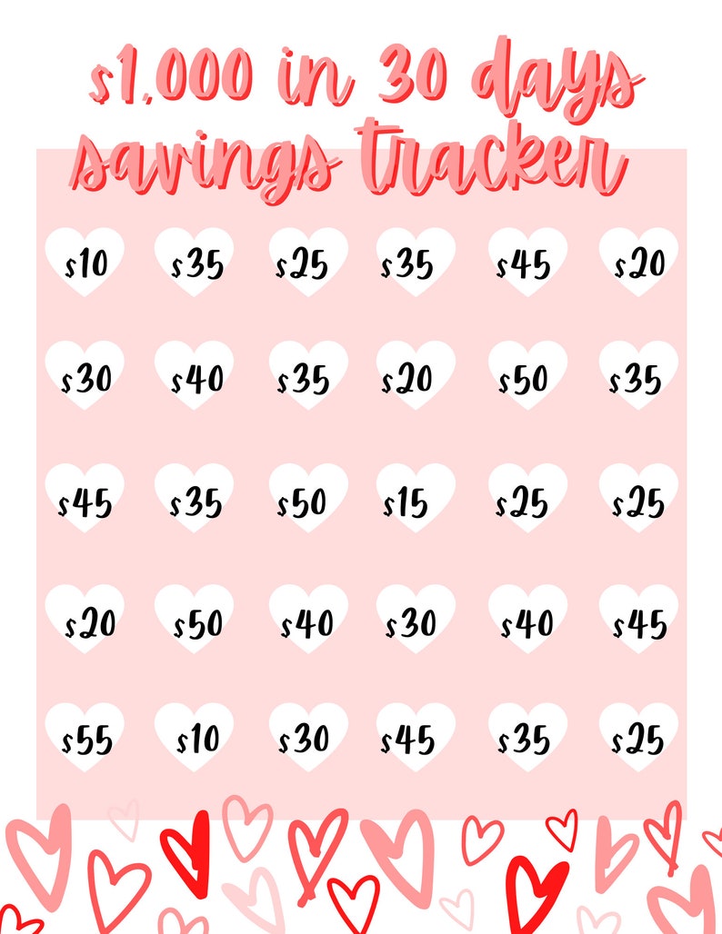 Printable Budget Tracker Printable Savings Tracker Digital - Etsy Canada