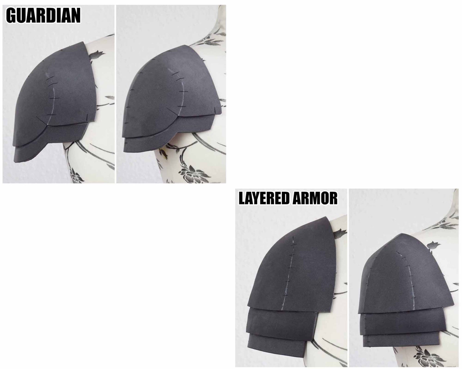 Shoulder / Pauldron Armor Pattern Collection 1&2: Fantasy, Medieval ...