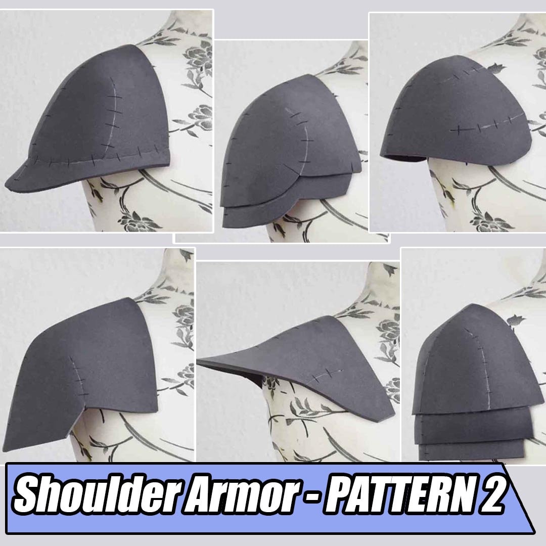 Shoulder / Pauldron Armor Patterns: Fantasy, Medieval, EVA Foam ...