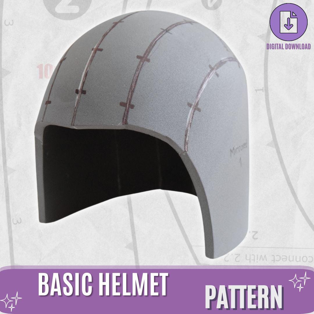 DIY Basic Helmet Pattern / Larp Pattern / Medieval Pattern/ Cosplay ...