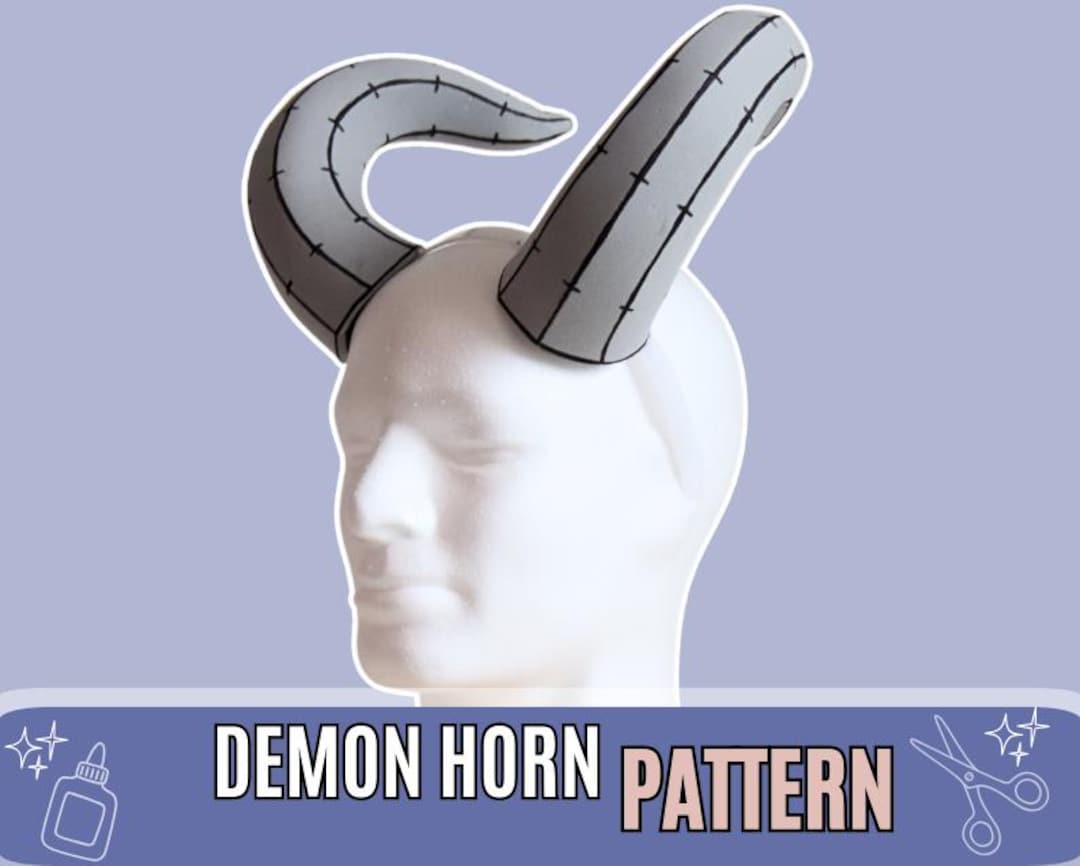 Easy Foam Horns Pattern – Cosplay & LARP and Fursuit Template | PDF ...