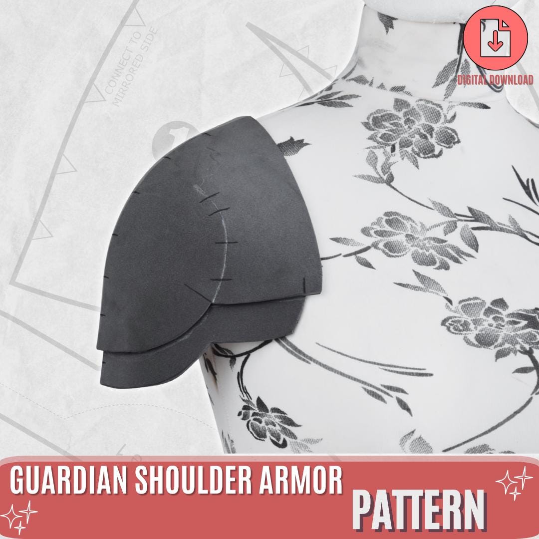 Guardian Shoulder / Pauldron Armor Patterns: Fantasy, Medieval, EVA ...