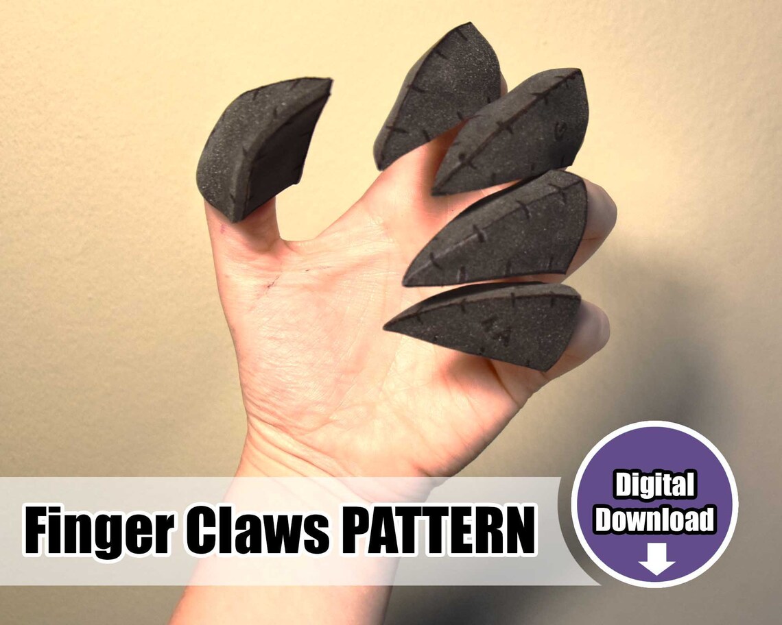DIY Foam Claws Pattern / Finger Armor / Cosplay Armor / - Etsy