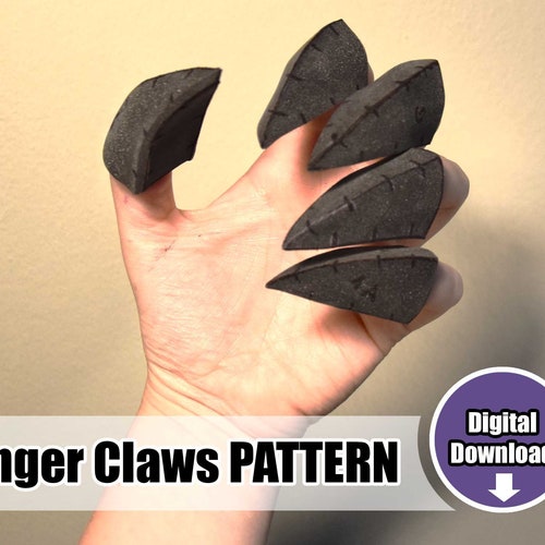 DIY Foam Claws Pattern / Finger Armor / Cosplay Armor / - Etsy