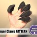 DIY Foam Claws Pattern / Finger Armor / Cosplay Armor / | Etsy
