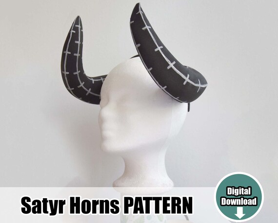 DIY EVA Foam Horn Pattern Ram Horn Template Tiefling Horns - Etsy