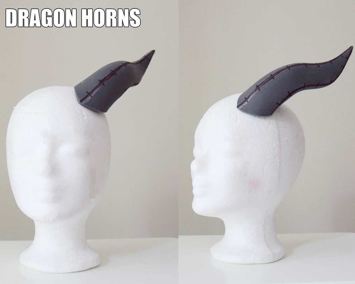 Dragon Horns EVA Foam Pattern | Cosplay & Costume Horn Templates (PDF ...