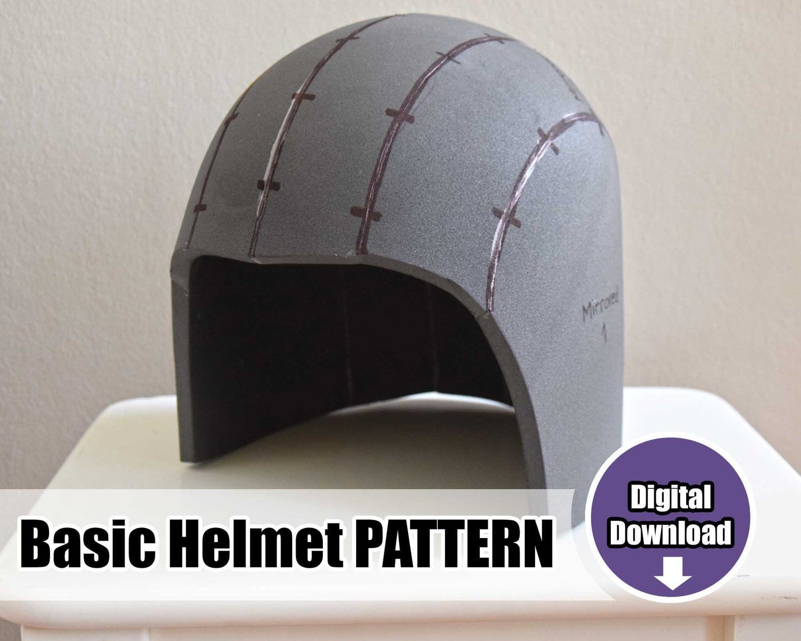 DIY Basic Helmet Pattern / Larp Pattern / Medieval Pattern/ - Etsy