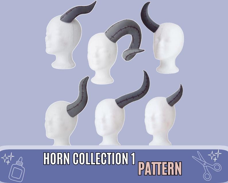 DIY Cosplay Hörner / Drachen Hörner / Teufel Hörner / Larp / Faun ...