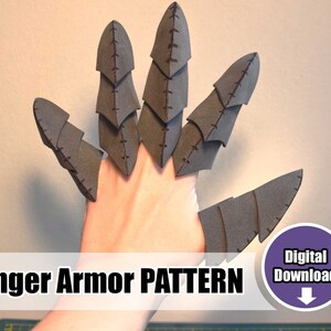 DIY Foam Claws Pattern / Finger Armor / Cosplay Armor / Costume Armor ...