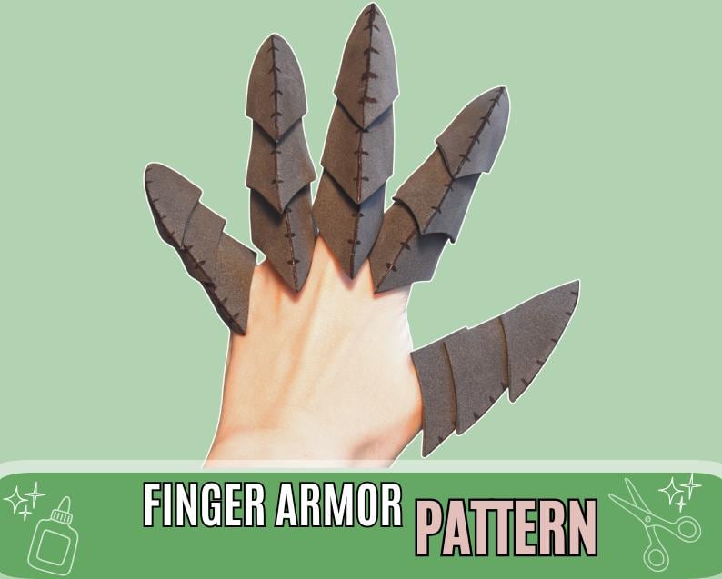 DIY Segmented Finger Armor / Cosplay Armor / Costume Armor/ Medieval ...