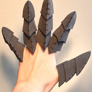 DIY Foam Claws Pattern / Finger Armor / Cosplay Armor / Costume Armor ...