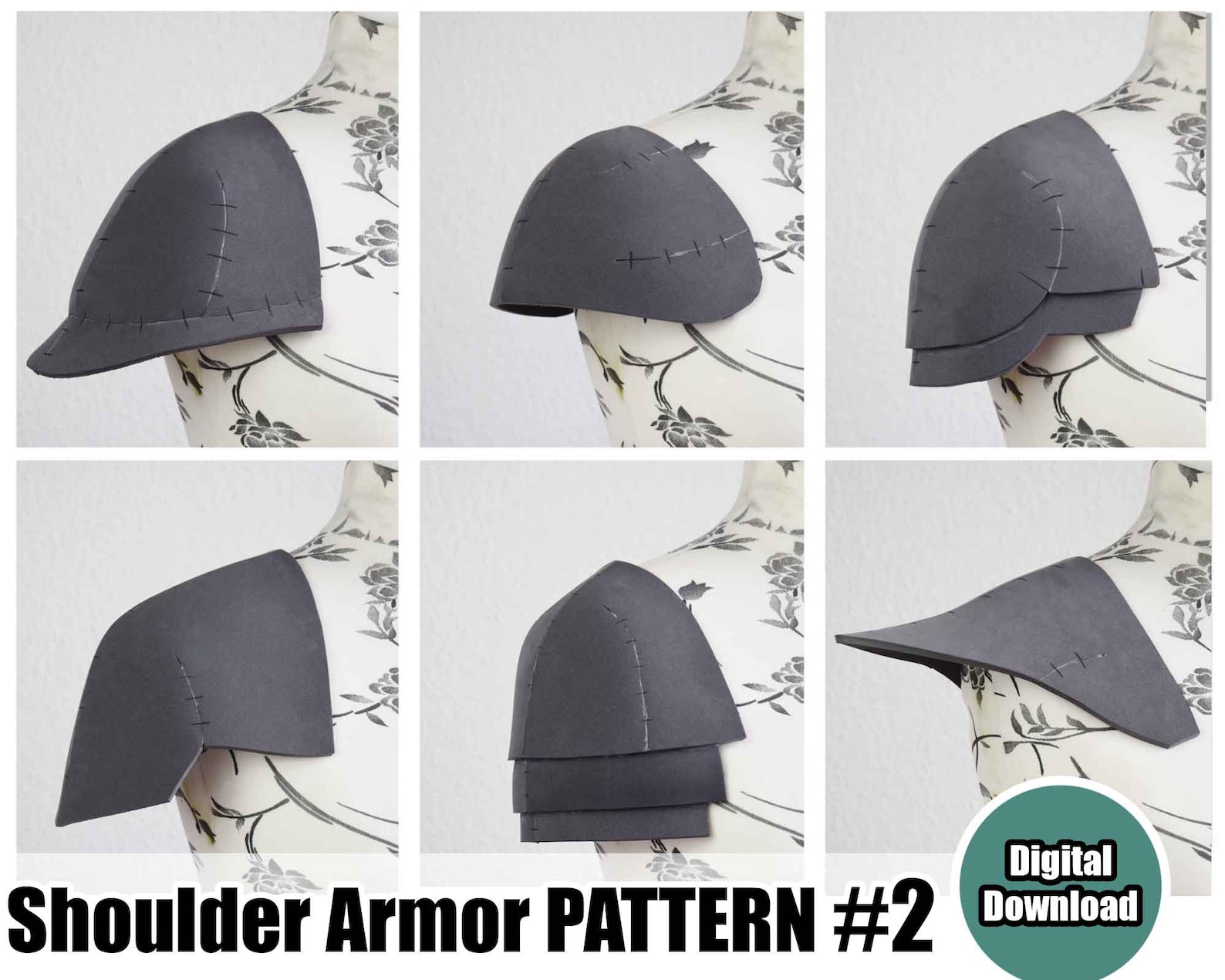 Shoulder / Pauldron Armor Patterns: Fantasy Medieval EVA - Etsy