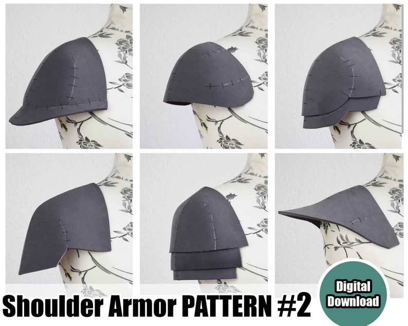 Shoulder / Pauldron Armor Patterns: Fantasy Medieval EVA - Etsy
