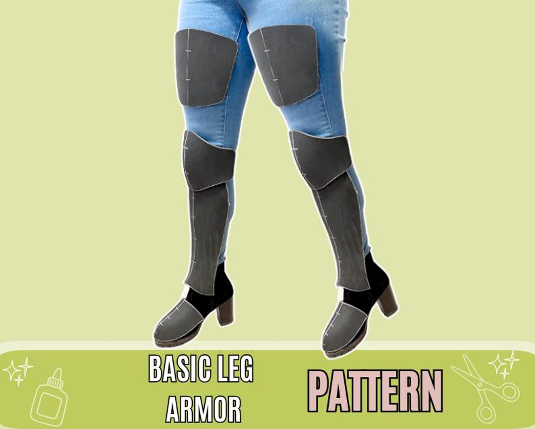 Leg Armor EVA Foam Pattern | Beginner-friendly Cosplay & LARP Armor ...