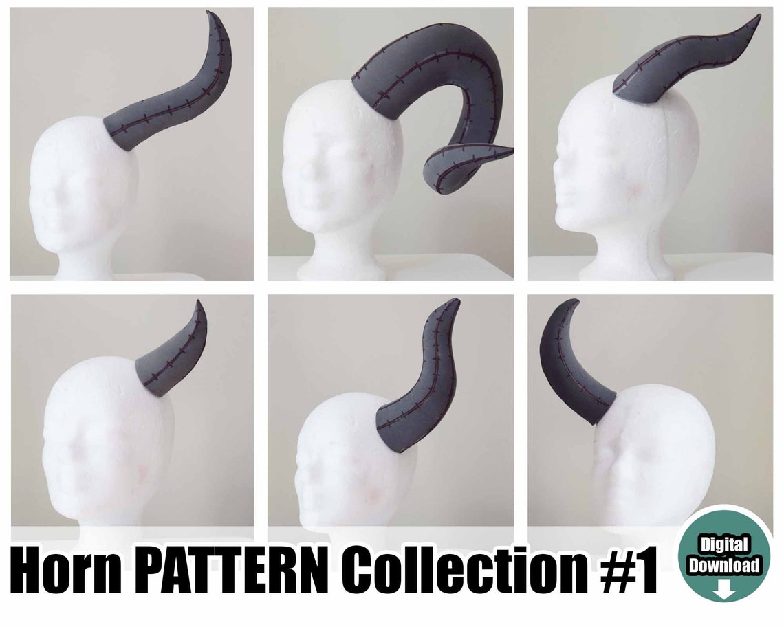 DIY Foam Horn Pattern Collection / Cosplay Horns / Dragon - Etsy