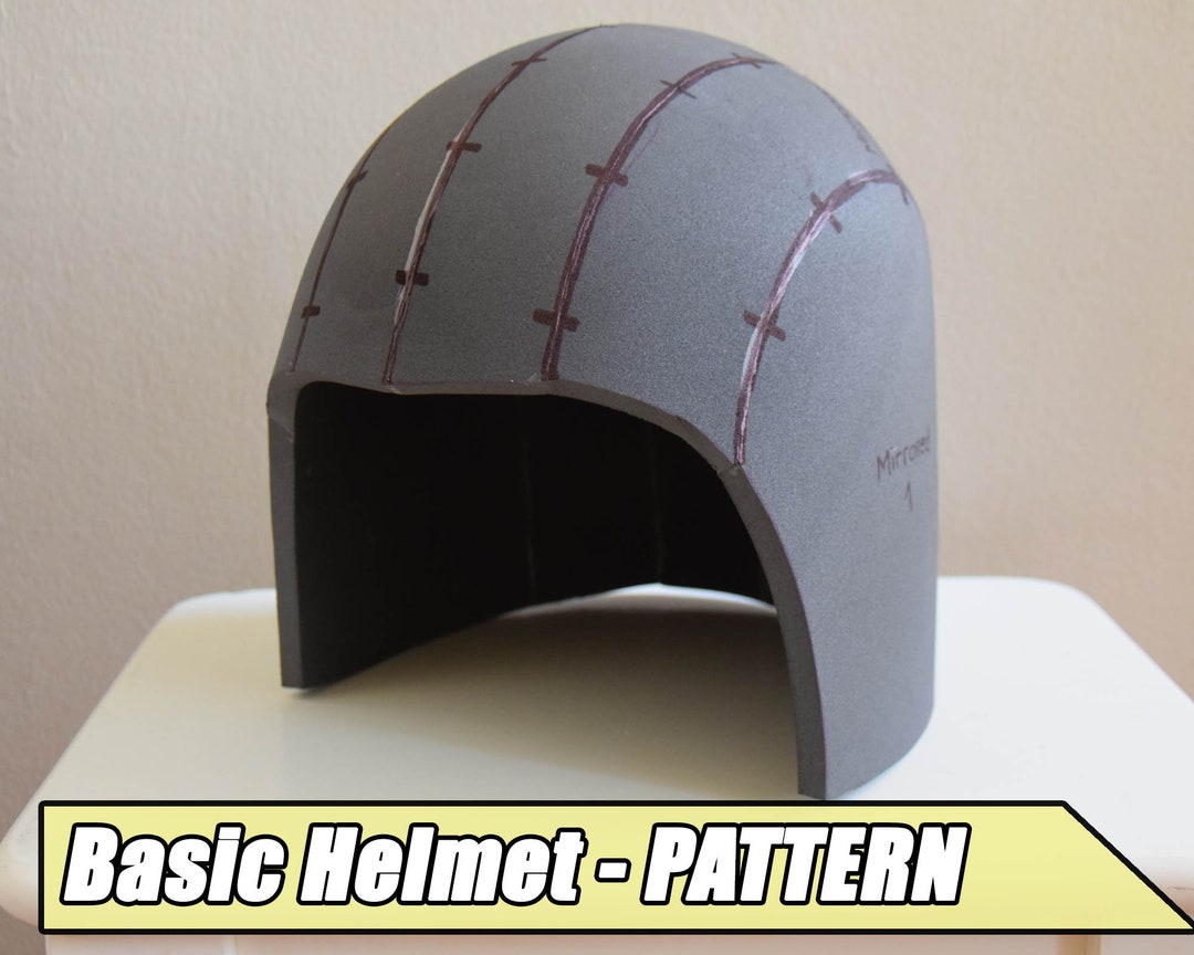 DIY Basic Helmet Pattern / Larp Pattern / Medieval Pattern/ Cosplay ...