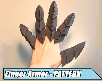 PATTERN Segmented Finger Armor - Etsy