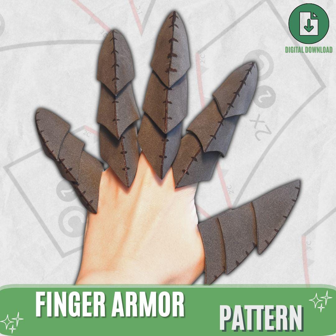 DIY Segmented Finger Armor / Cosplay Armor / Costume Armor/ Medieval ...