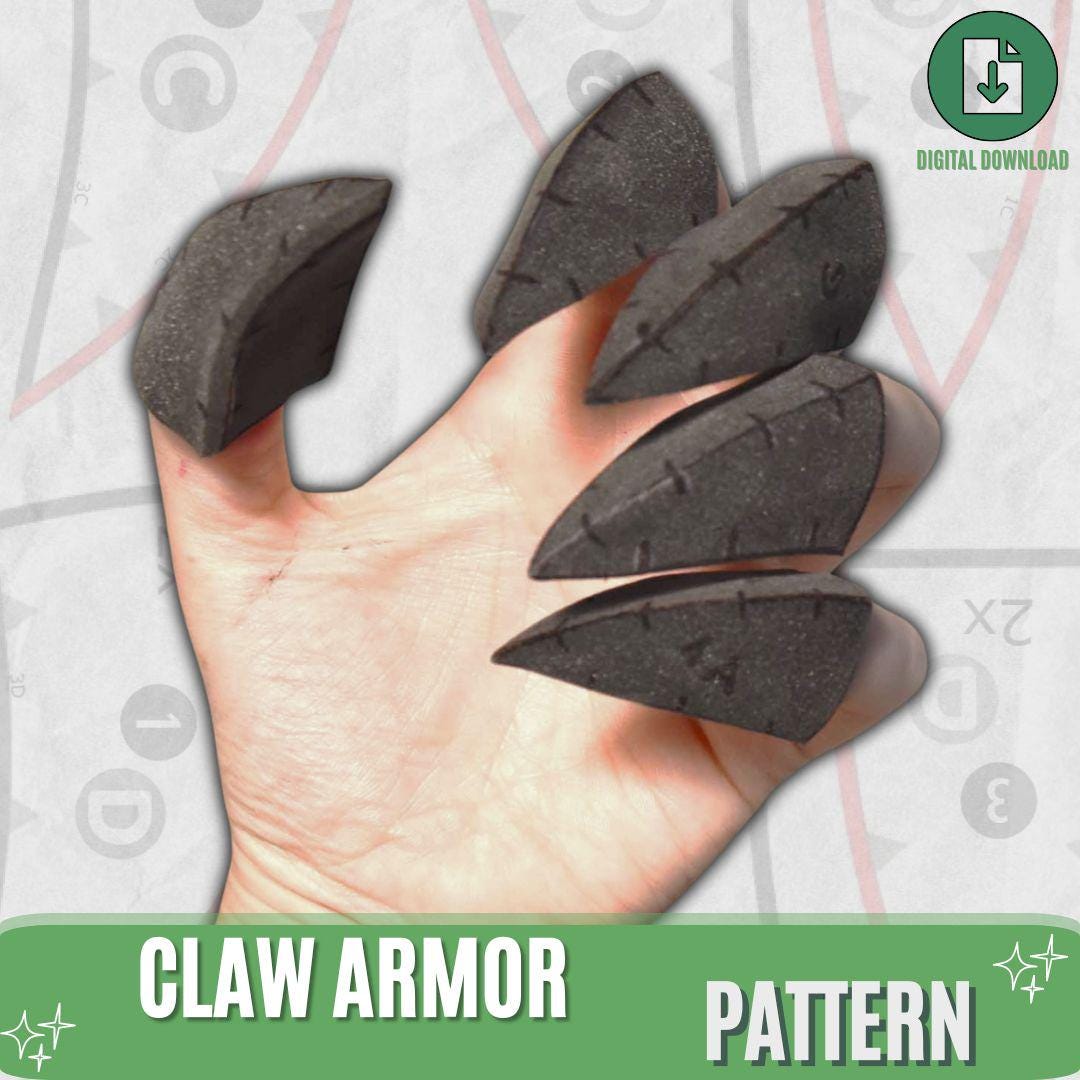 DIY Foam Claws Pattern / Finger Armor / Cosplay Armor / Costume Armor ...