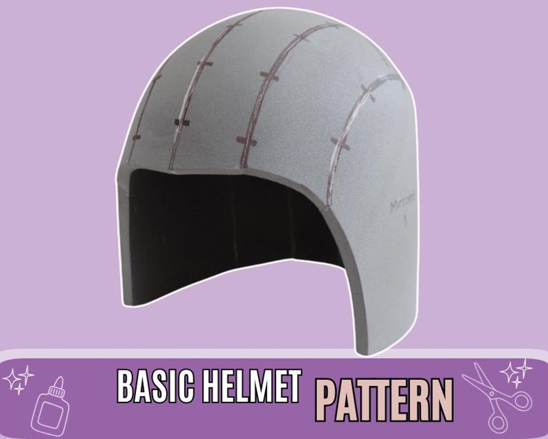 DIY Basic Helmet Pattern / Larp Pattern / Medieval Pattern/ Cosplay ...