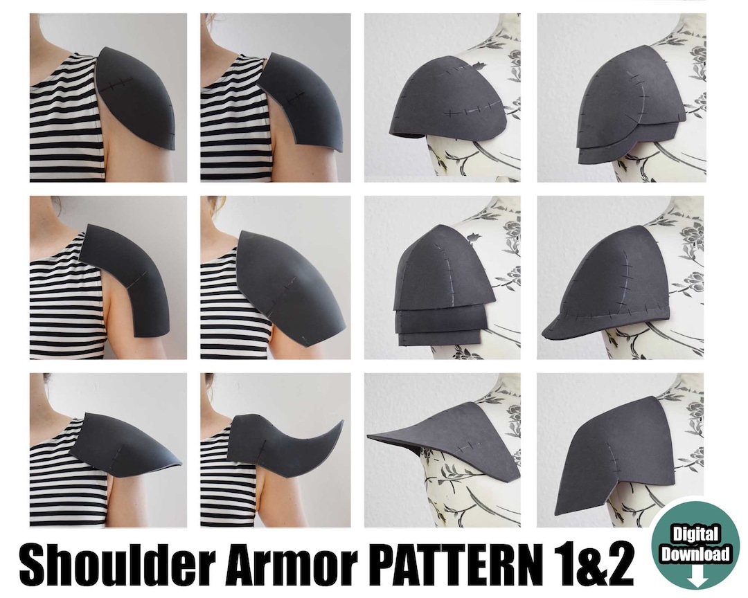 Shoulder / Pauldron Armor Pattern Collection 1&2: Fantasy - Etsy