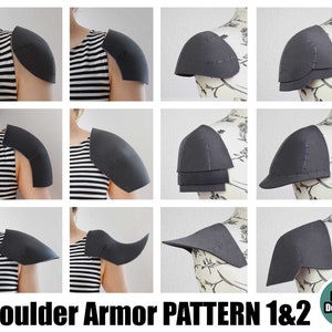 Shoulder / Pauldron Armor Pattern Collection 1&2: Fantasy | Etsy