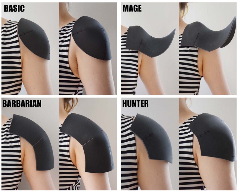 Shoulder / Pauldron Armor Pattern Collection 1&2: Fantasy, Medieval ...