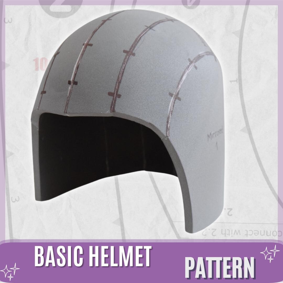 DIY Basic Helmet Pattern / Larp Pattern / Medieval Pattern/ Cosplay ...