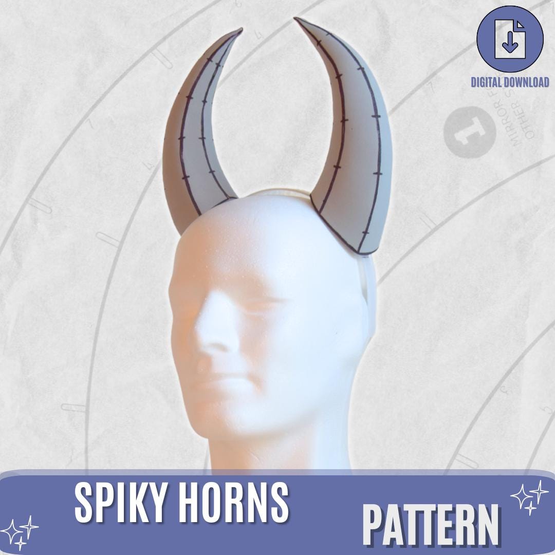 DIY Foam Horn Pattern, Cosplay Horns, Dragon Horns, Ram Horns, Eva Foam ...