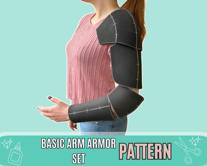 Beginner Complete Arm Armor EVA Foam Patterns | Fantasy Cosplay & LARP ...