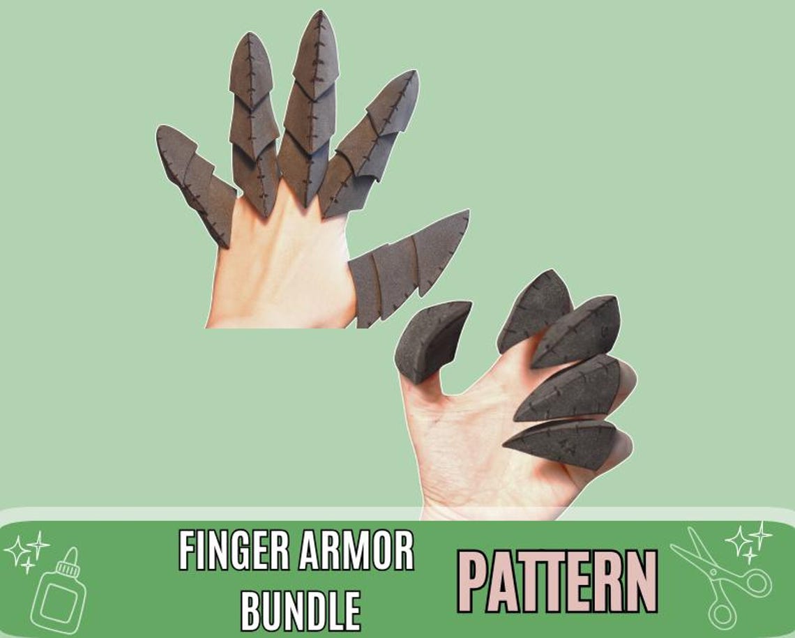 DIY Foam Claws Pattern / Finger Armor / Cosplay Armor / Costume Armor ...