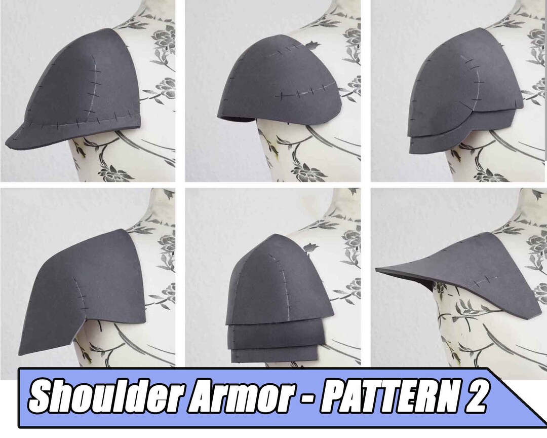 Shoulder / Pauldron Armor Patterns: Fantasy Medieval EVA - Etsy Australia