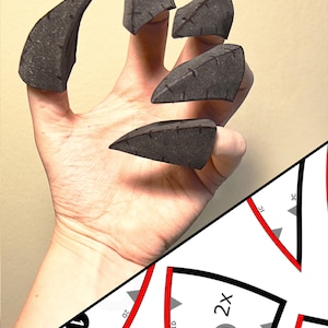 DIY Foam Claws Pattern / Finger Armor / Cosplay Armor / Costume Armor ...