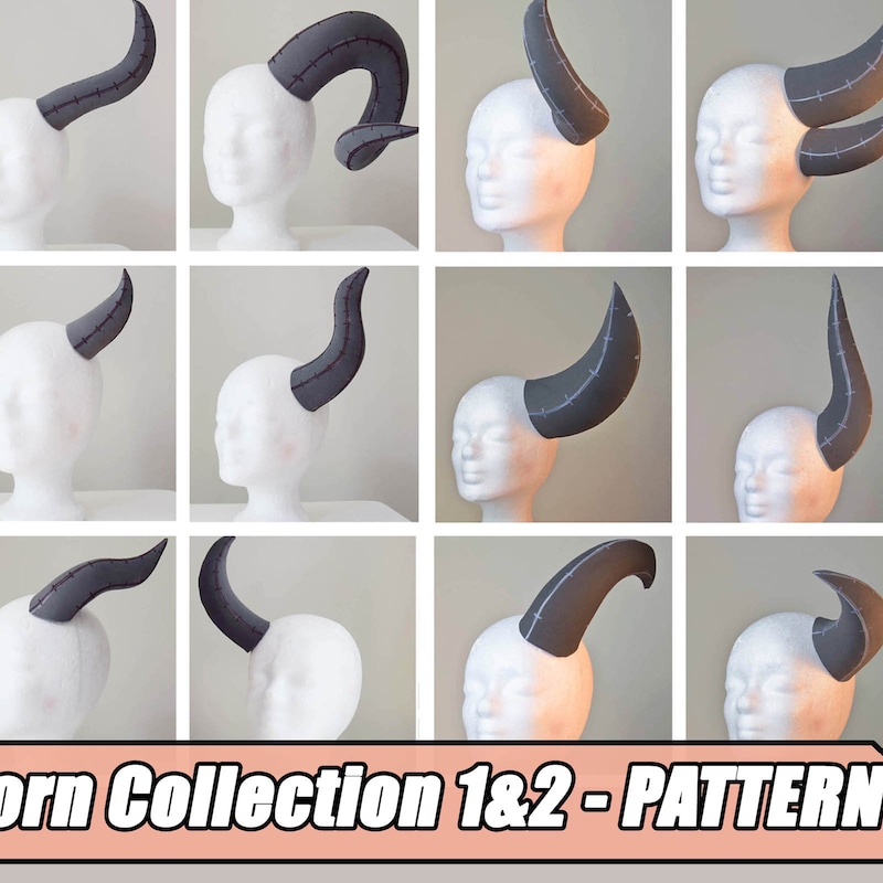 Curved Horns Pattern - Etsy