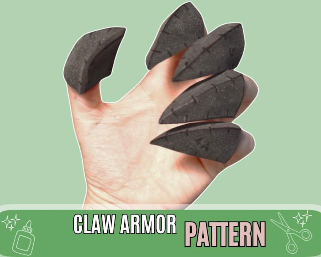 DIY Foam Claws Pattern / Finger Armor / Cosplay Armor / Costume Armor ...