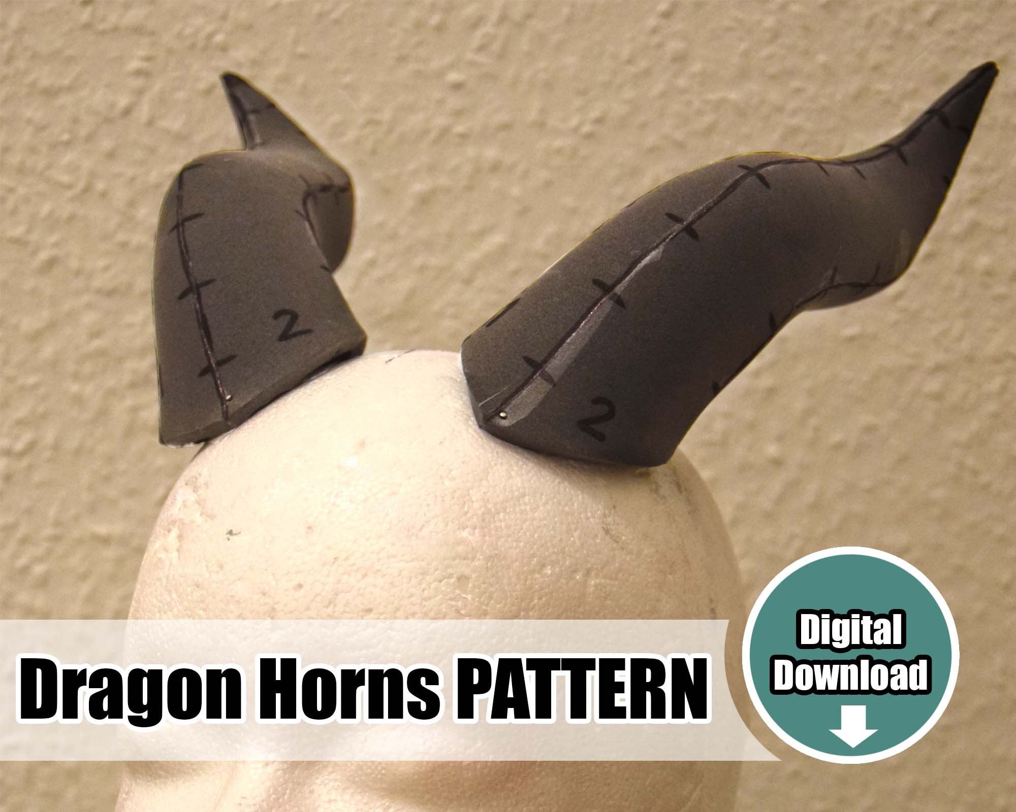 DIY Dragon horns / cosplay horns / costume horns / foam horns | Etsy