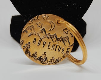 Metal Stamped Keychain - Etsy